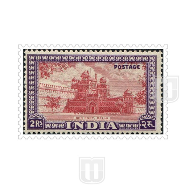 Red Fort, Delhi | 15-Aug-1949 | Philcent # DF16 | Stamps | Mintage World