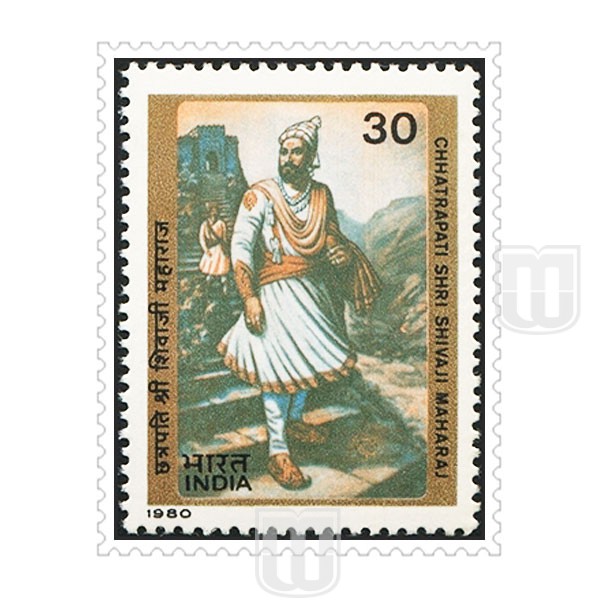Chhatrapati Shivaji Maharaj | 21-04-1980 | Philcent #1033 SG # 966 , MJ ...