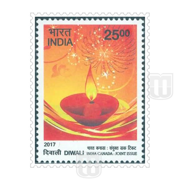 Diwali - India Canada : Joint Issue | 21-Sep-2017 | NA | Stamps ...